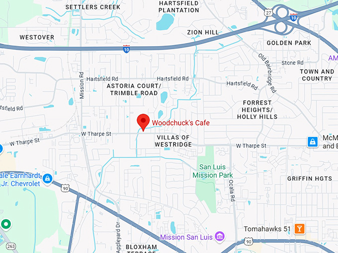 16. woodchuck's cafe inc map