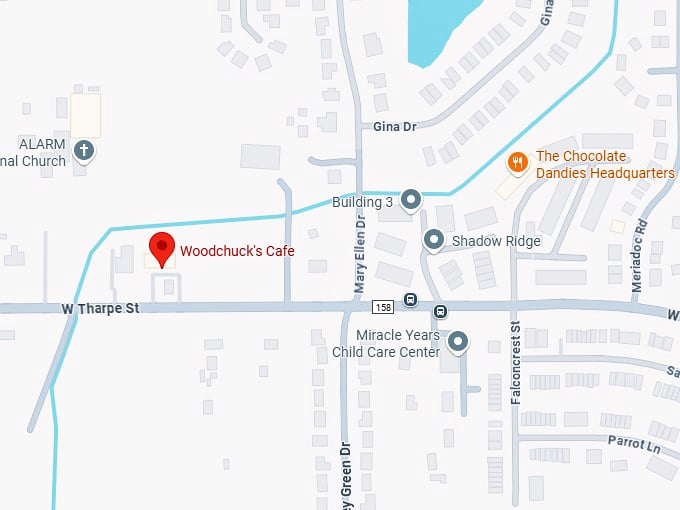 16. woodchuck’s cafe inc map