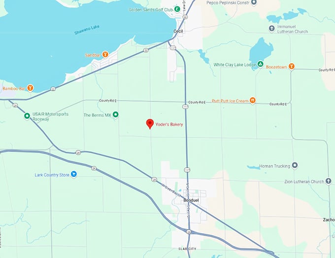 yoder's bakery map