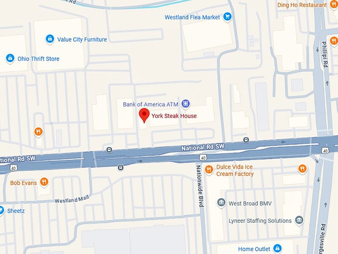 16. york steak house map