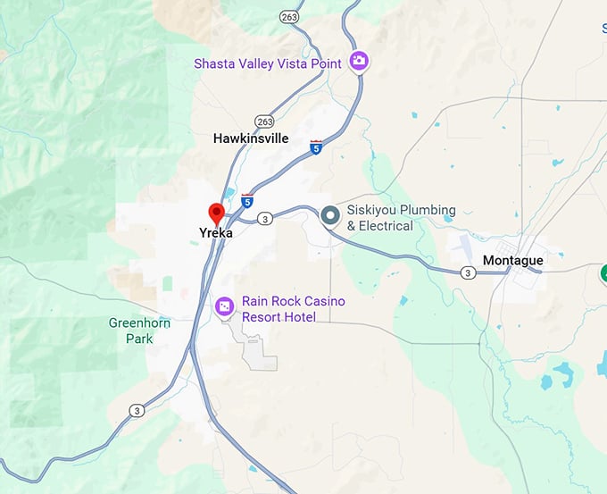 16. yreka map