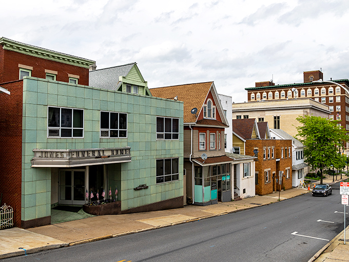 Altoona's colorful downtown buildings stand like a welcoming committee, each with its own story to tell.