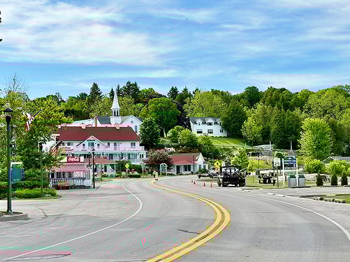 Ephraim's white buildings and church steeple create a postcard-perfect scene that whispers "slow down and stay awhile."