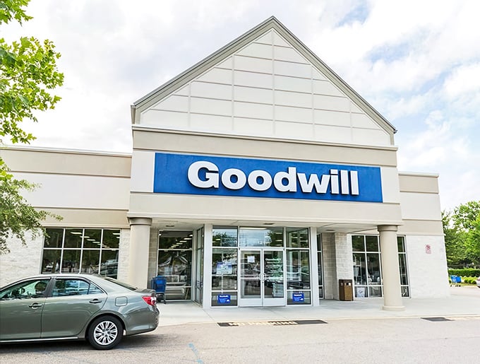 Goodwill, a treasure trove for the savvy shopper! You just never know what delightful finds await inside these doors.