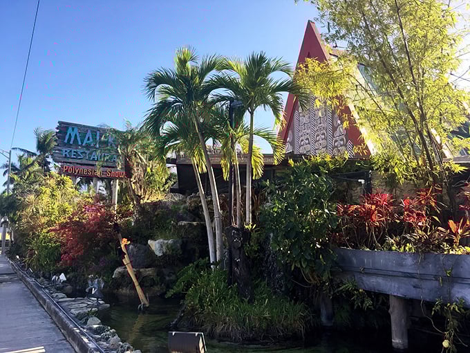 Like stepping into a Polynesian fever dream, this tropical wonderland makes Disney's Enchanted Tiki Room look positively understated.