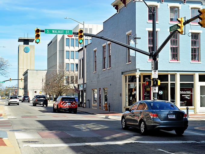 Downtown Muncie captures that perfect small-town Indiana charm with historic buildings and traffic lights that never seem to stay red for long.