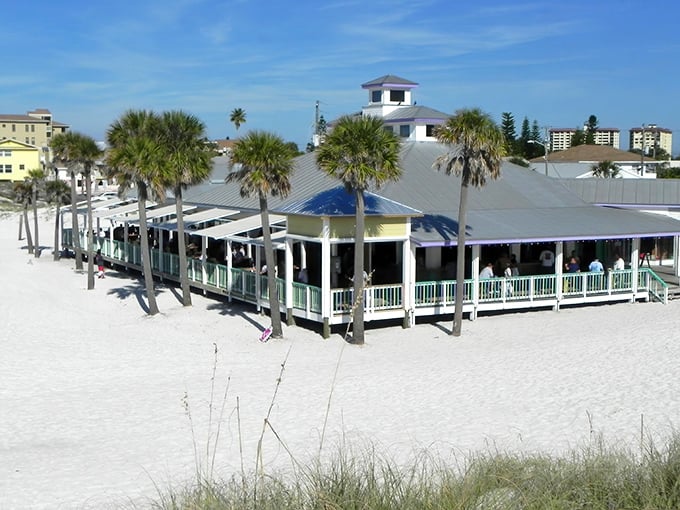 Palm Pavilion: Where the Gulf of Mexico practically serves as your dinner companion. Those sunset views make even ordinary meals taste extraordinary!