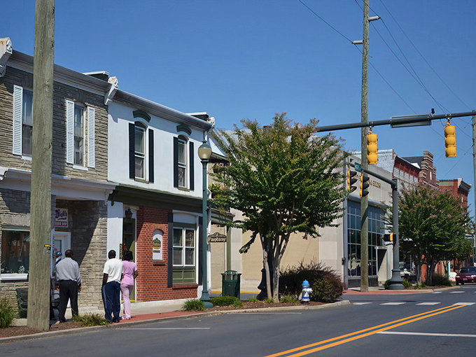 Seaford's Main Street could be a movie set – colorful storefronts and historic buildings create that perfect small-town backdrop.