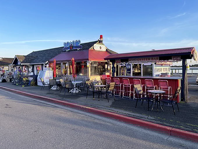 Tony's Crab Shack looks like where the Skipper from Gilligan's Island would grab lunch after docking.