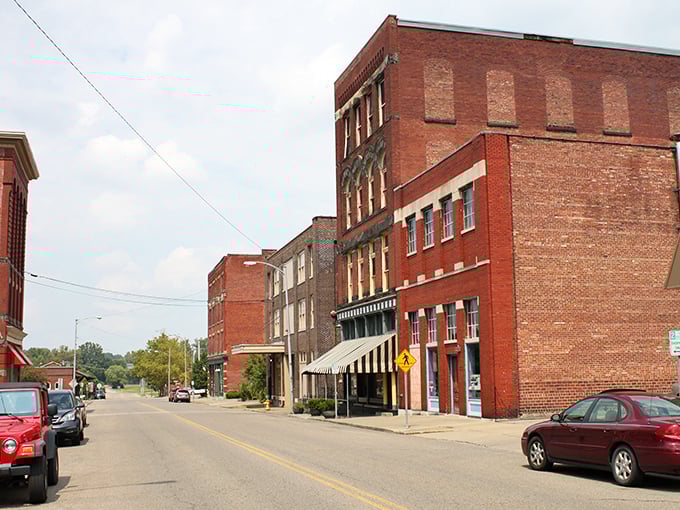 Those brick beauties aren't just buildings – they're Zanesville's way of saying "affordable charm lives here!"
