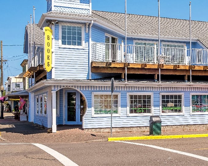 Booty's Fish & Chips stands proudly by the water, promising the kind of seafood that makes you wonder why you ever lived inland.