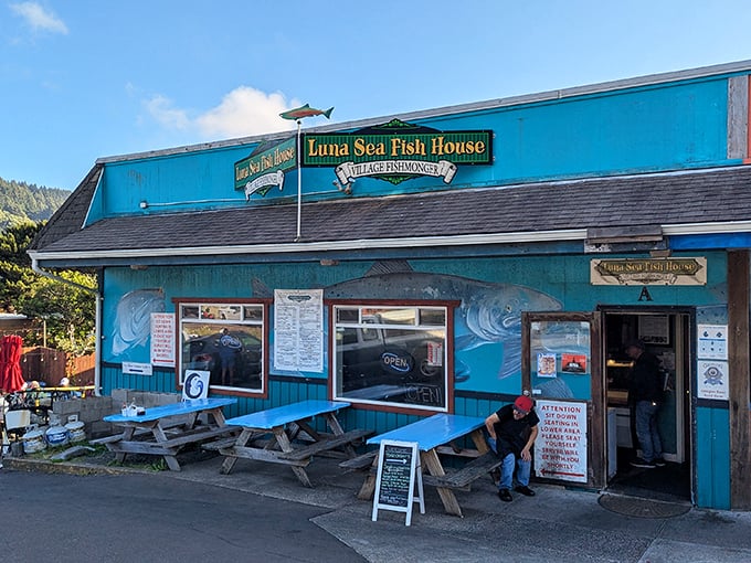 Where fishing boats and hungry diners meet! This blue coastal gem serves up catches so fresh they practically introduce themselves.