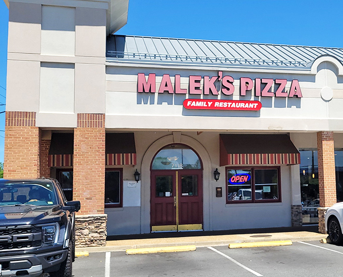 Family restaurant vibes with serious pizza credentials. Malek's brick facade may be modest, but those ovens work magic.