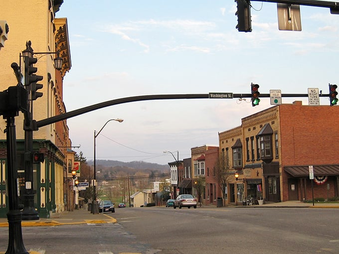 That arched street sign welcomes you to small-town magic. Millersburg's quiet streets promise a pace that won't give you heartburn.