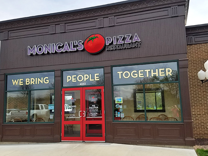 "We Bring People Together" isn't just a slogan here—it's what happens when their legendary thin crust hits the table.