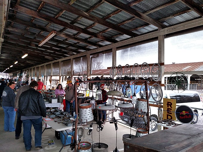 The covered walkways of Nashville Flea Market buzz with possibility. One person's castoff becomes another's prized possession.