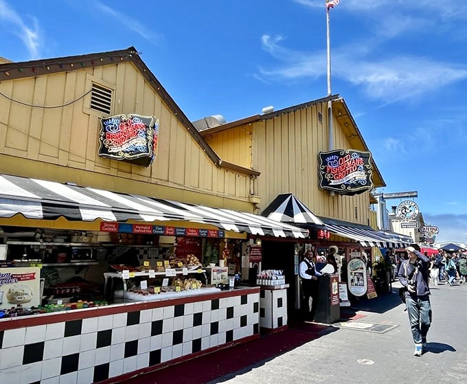 Old Fisherman's Grotto: Stroll along Monterey's wharf and you can't miss this seafood landmark where the ocean views are matched only by the chowder.