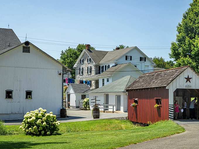 White buildings, green pastures, and not a single email notification in sight. Now that's my kind of village!
