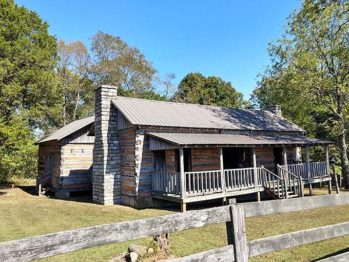 This rustic cabin replica gives visitors a glimpse into 19th-century life, when things that went bump in the night couldn't be explained away by Netflix documentaries.