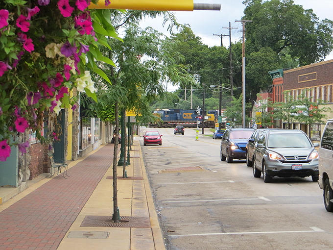 Flower baskets burst with color along brick-paved sidewalks. Geneva's downtown feels like Main Street USA without the Disney admission price.