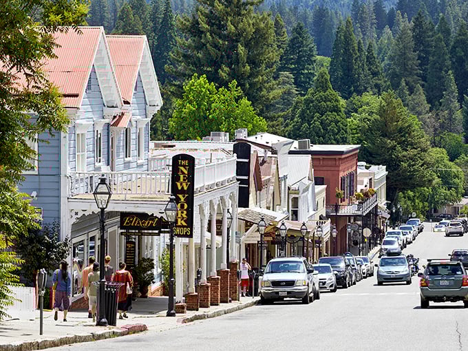 Victorian elegance meets Sierra sunshine along Commercial Street. The New York Times travel section couldn't Photoshop a more perfect small-town main drag if they tried.