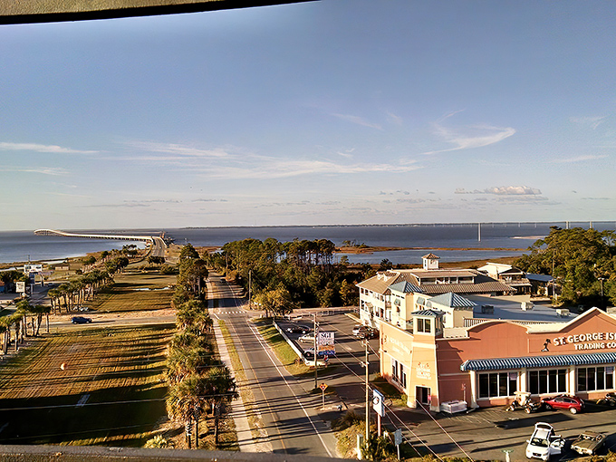 Main street simplicity at its finest—where palm trees outnumber traffic lights and the only rush hour involves sunset-seekers heading to the beach.