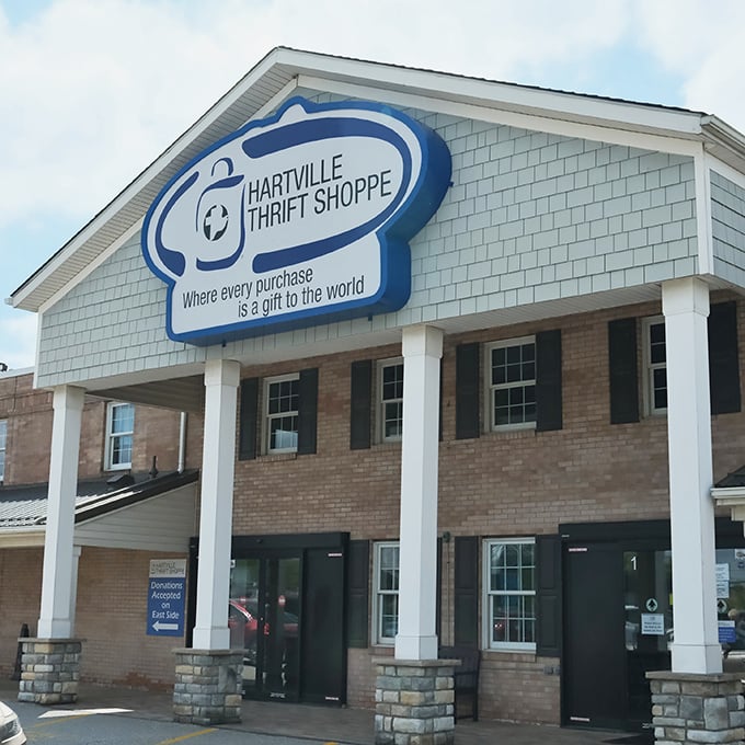 Where every purchase is a gift to the world isn't just clever marketing—it's the beating heart of this thrifting paradise.