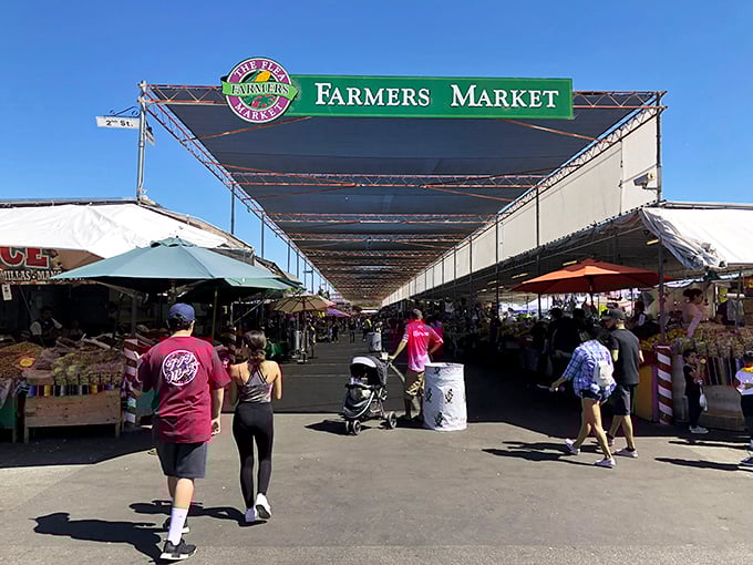 Welcome to produce paradise! The Farmers Market section offers California's agricultural bounty at prices that'll make your supermarket receipt seem like highway robbery.