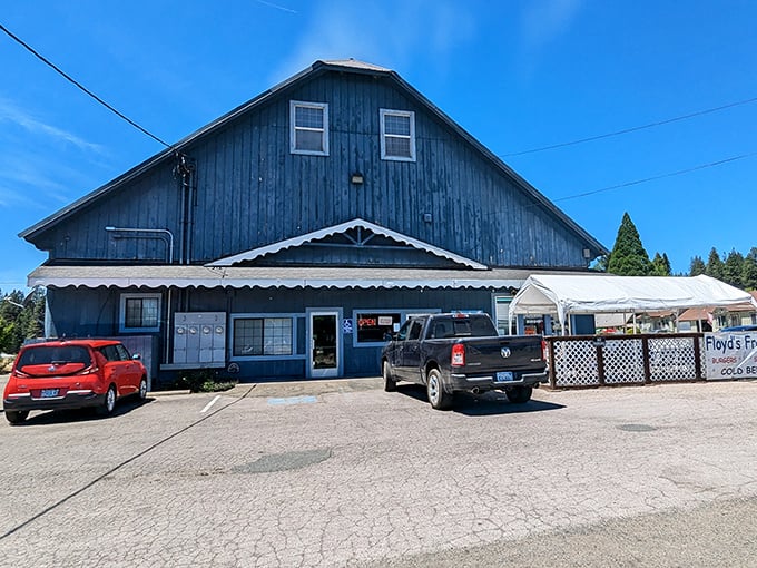 Floyd's Frosty wears its blue-collar charm like a badge of honor – the kind of place where milkshakes require serious commitment and burgers come with a side of local gossip.