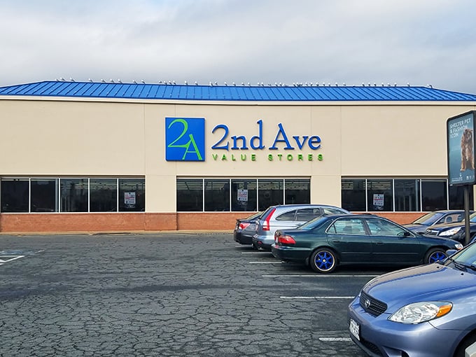 That blue roof isn't just decorative – it's a beacon calling bargain hunters from across Northern Virginia.
