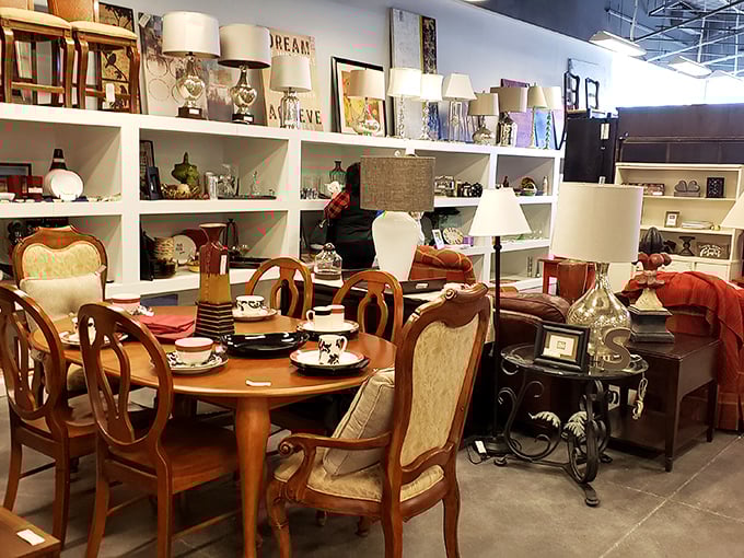 This isn't just furniture—it's a dinner party waiting to happen, complete with stories about where you scored that perfect dining set.