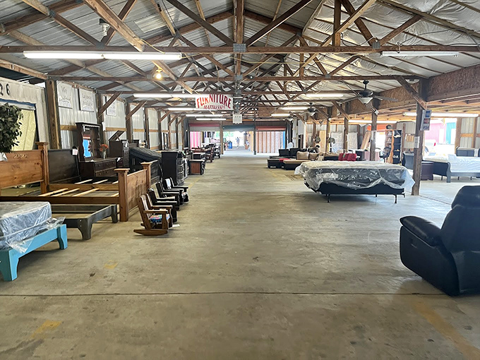 Furniture heaven awaits! From cozy recliners to practical dining sets, this warehouse section offers everything you need to furnish a home without emptying your wallet.