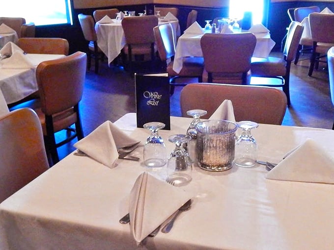 White tablecloths, proper place settings, and comfortable chairs – this isn't fast food, folks. It's an invitation to slow down and savor every bite.