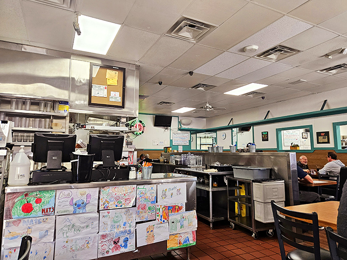 Inside Nat's, where children's artwork decorates the counter – proof that multiple generations have grown up loving this Valley institution.