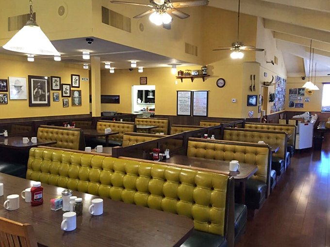 Those mustard-yellow vinyl booths have witnessed countless breakfast epiphanies. Like an old friend's living room, if that friend happened to make life-changing waffles.
