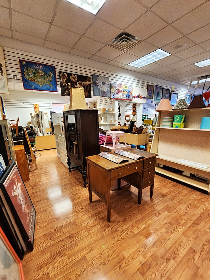 Wandering through the furniture department feels like browsing an eclectic museum where every piece tells a story—and you can actually take your favorites home!