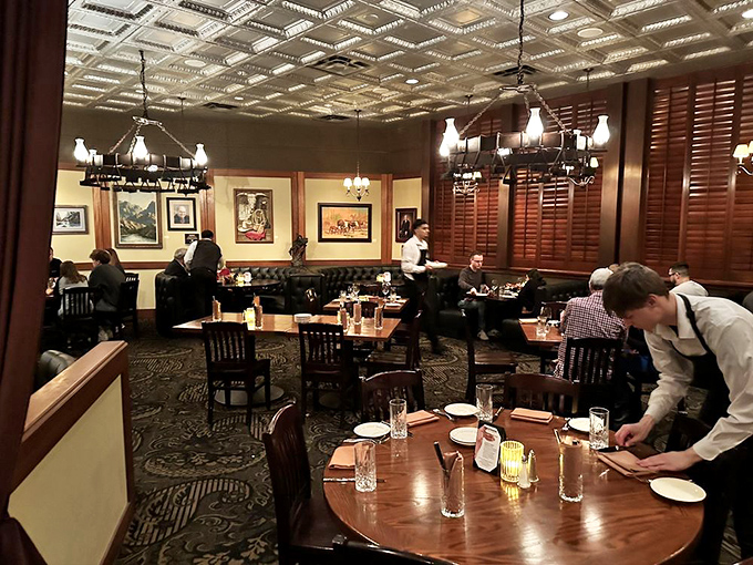 Inside, time stands still as rich wood paneling and Western artwork transport diners to Phoenix's ranching heyday. History with a side of ambiance.
