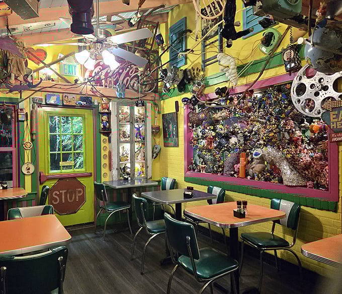 Where mannequins hang out and French toast dreams come true in glorious, chaotic harmony.