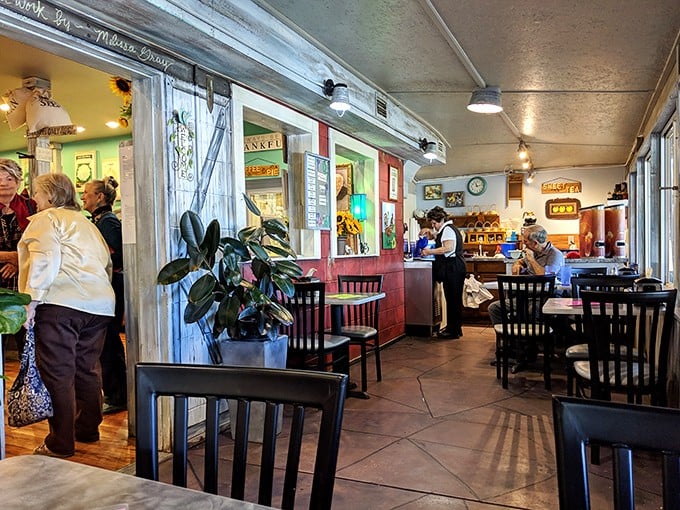 Inside, it's all comfort and conversation, where dark wood chairs have heard more stories than a bartender's diary.