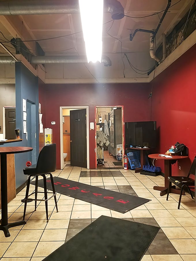 Inside, the no-frills red walls and tile floors say it all: they're too busy perfecting what matters—the food—to worry about fancy decor.