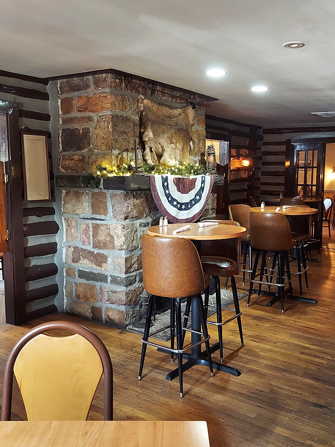 Stone fireplaces and wooden beams create that perfect "I've discovered something special" atmosphere. This isn't trendy dining; this is timeless comfort.