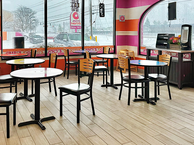 Clean, bright, and ready for your sugar-fueled adventures – this is where morning dreams come true.