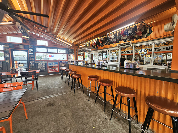 Step inside and you're transported to simpler times. Those wooden bar stools have witnessed countless first dates, family outings, and "I shouldn't, but I will" moments.