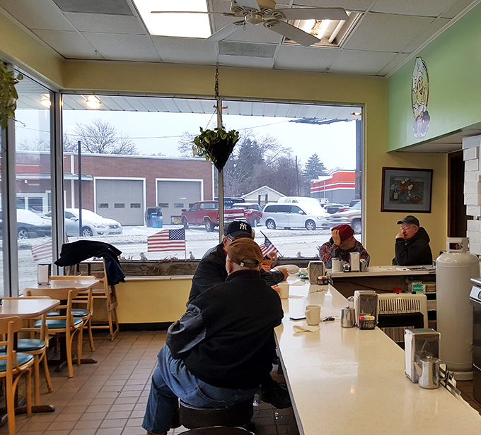 The counter at Donald's isn't just furniture—it's where Zanesville's morning philosophers gather to solve the world's problems, one donut at a time.