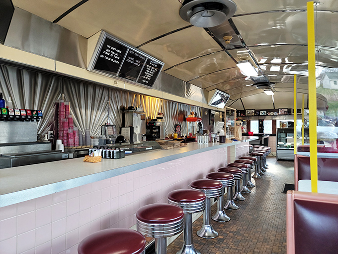 Pull up a cherry-red stool at the counter and watch the short-order magic happen. This isn't retro by design—it's authentic by survival.