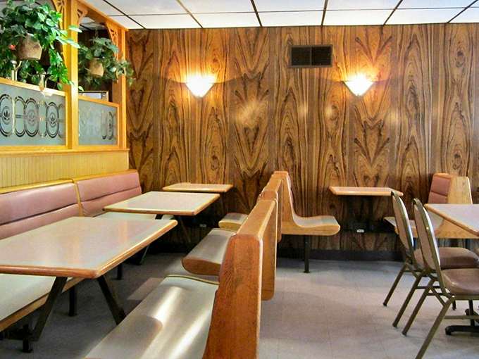Wood paneling that hasn't changed since the Carter administration creates a time capsule of comfort where the focus remains squarely on the food. 