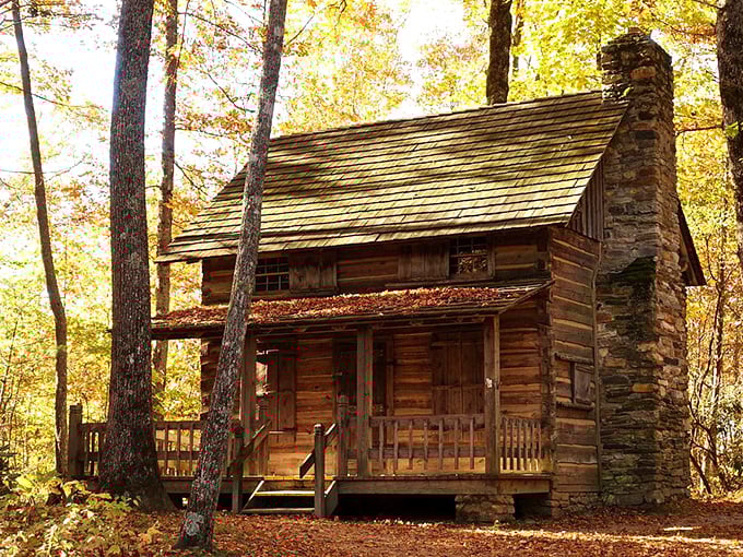 This rustic cabin might not have Wi-Fi, but it offers something better—a genuine connection to the Appalachian heritage that shaped these mountains.