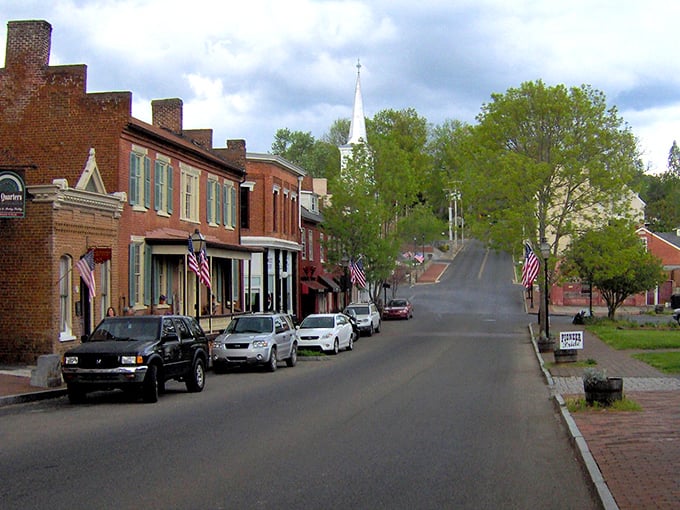 Brick buildings, American flags, and not a chain store in sight. Main Street Jonesborough is what every small town aspires to be when it grows up.