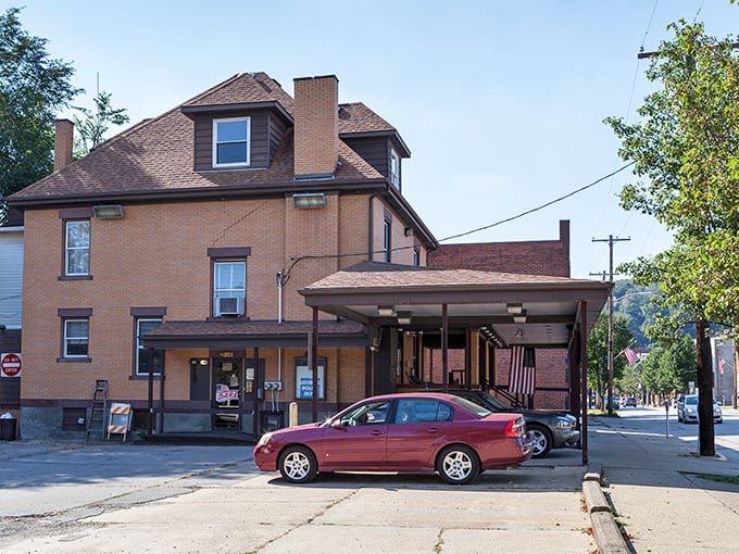 This stately brick municipal building has witnessed generations of Leechburg life—a place where "city hall" still feels wonderfully personal.