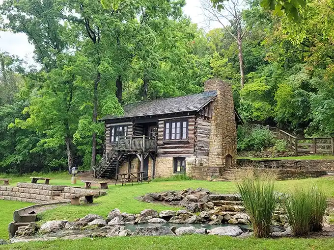 This isn't just a cabin—it's architectural time travel. The CCC-built log structure stands as proof that Depression-era craftsmanship beats modern prefab any day.